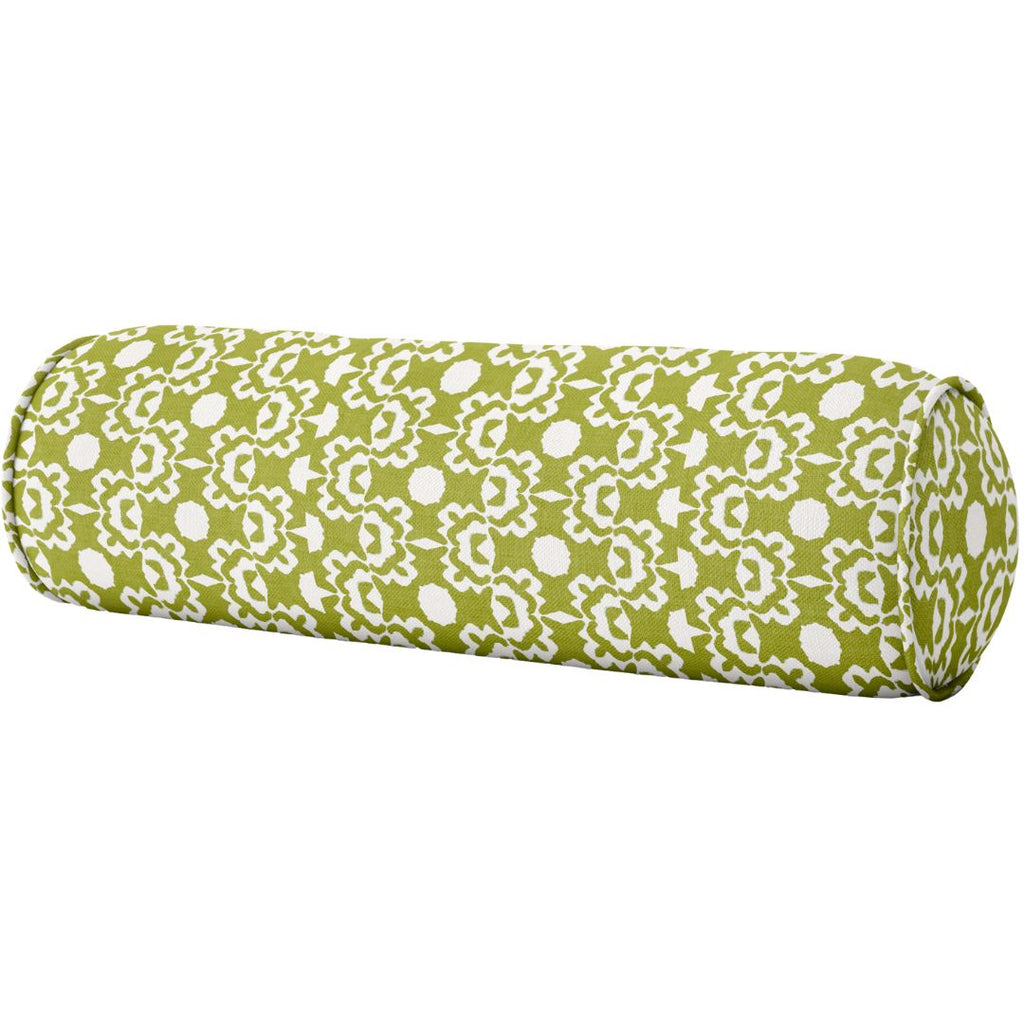 Aspen Moss Round Bolster Pillow – Laura Park