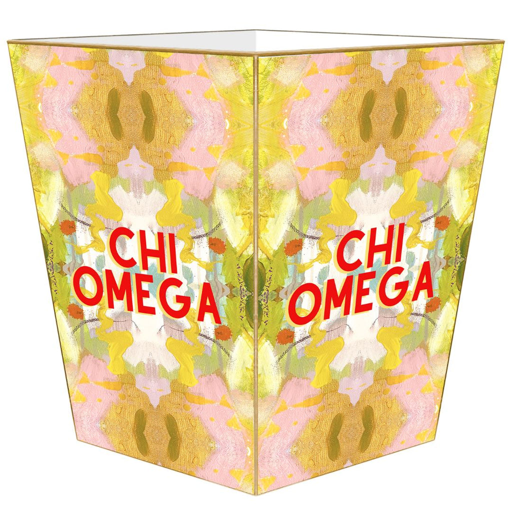 Chi Omega Waste Basket – Laura Park