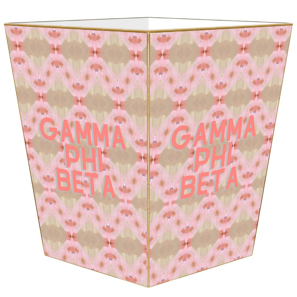 Gamma Phi Beta Waste Basket – Laura Park