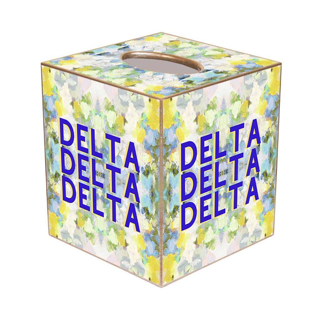 Tri Delt Tissue Box Cover – Laura Park