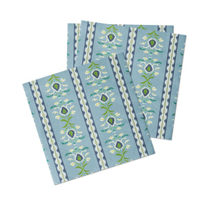 Rosemary Stripe French Blue Cocktail Napkins – Laura Park