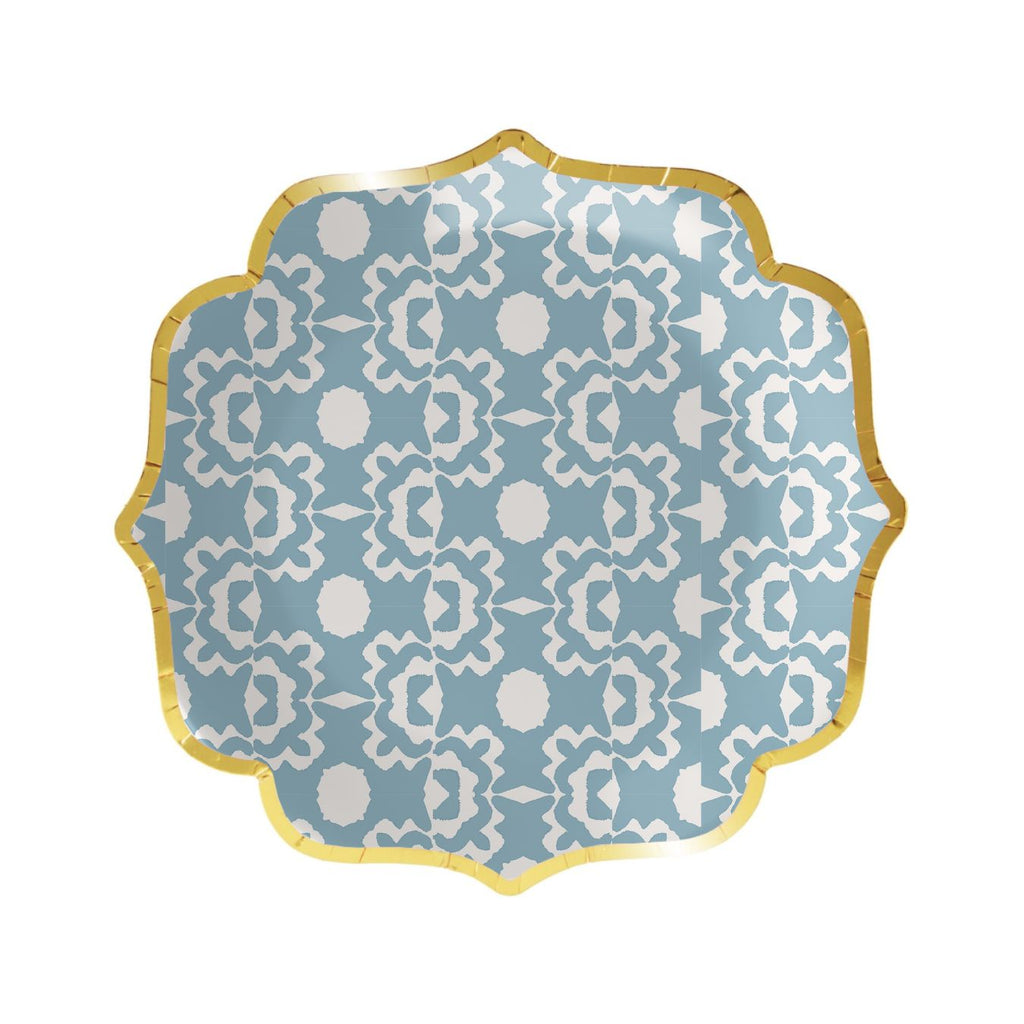 Aspen French Blue Cocktail Plates – Laura Park