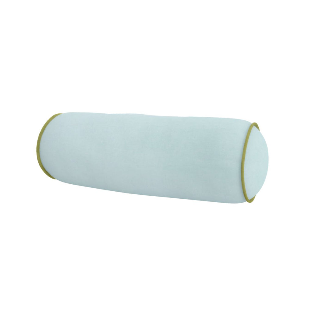 Spa Blue Velvet Bolster Pillow – Laura Park