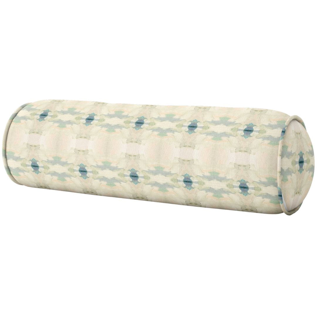 Coral Bay Pale Blue Round Bolster Pillow – Laura Park